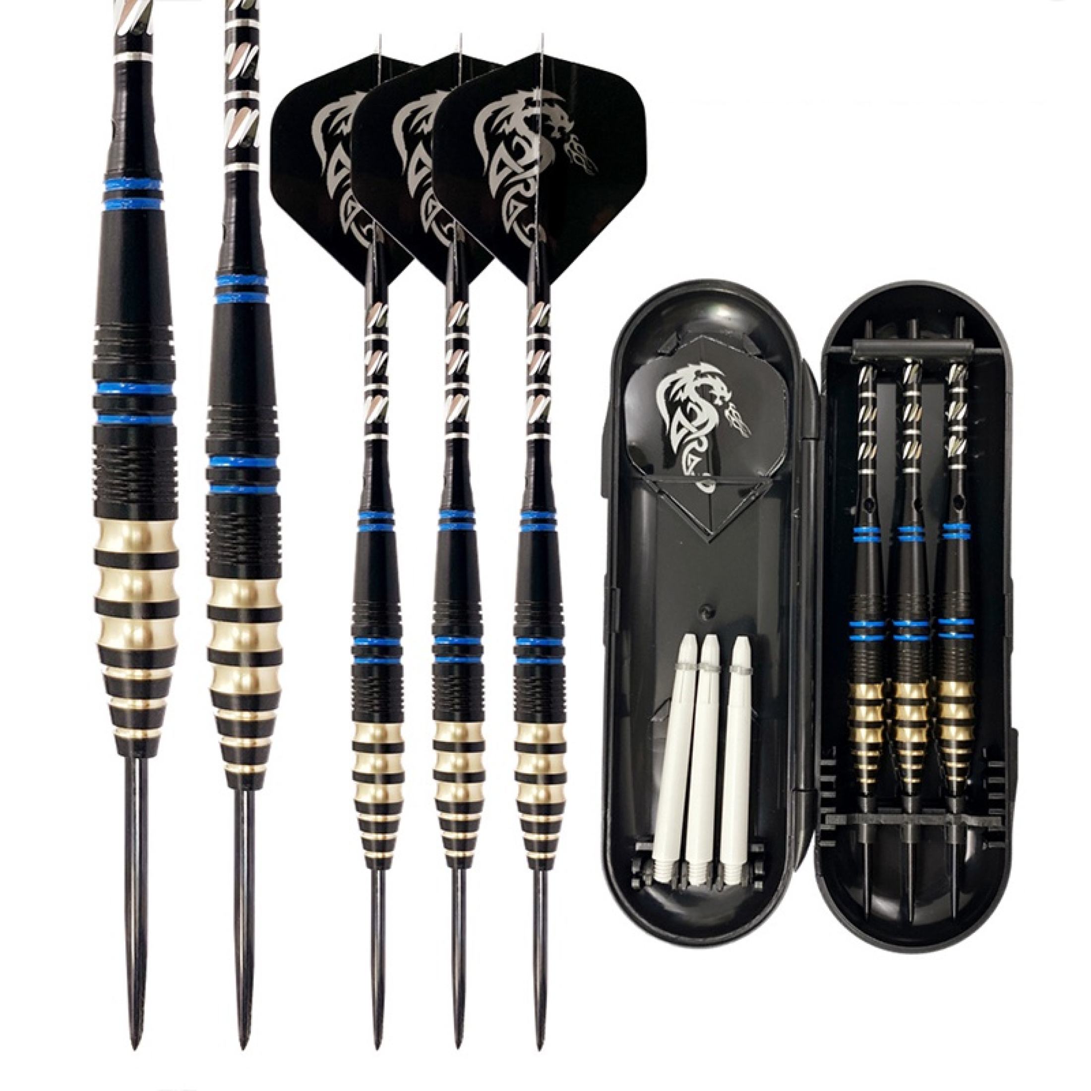 GOODARTS 23/24g 3pcs Professional Steel Tip Darts Brass Barrel Dartpin ...