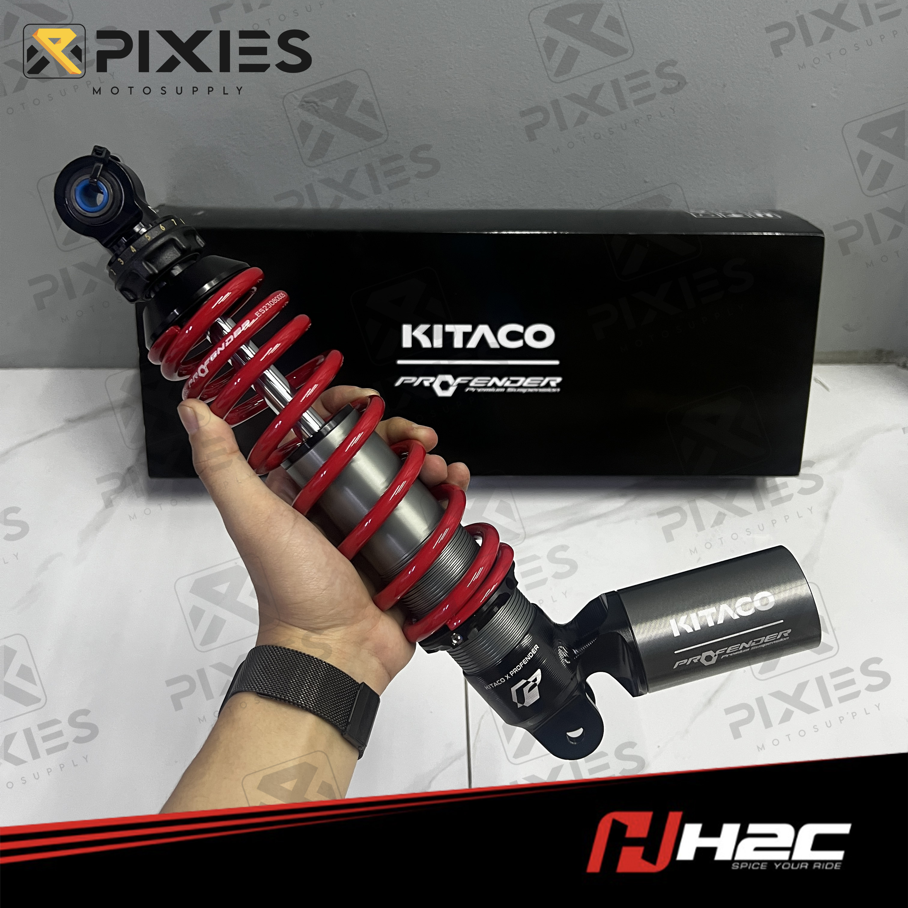HONDA GIORNO 125 KITACO X PROFENDER REAR SHOCK ( STOCK SIZE 320MM ) PLUG AND PLAY | Shopee ...