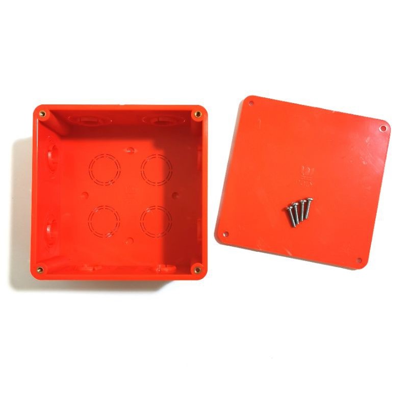 PVC Orange Junction Box Utility Box Square Junction Box Cover WITH ...