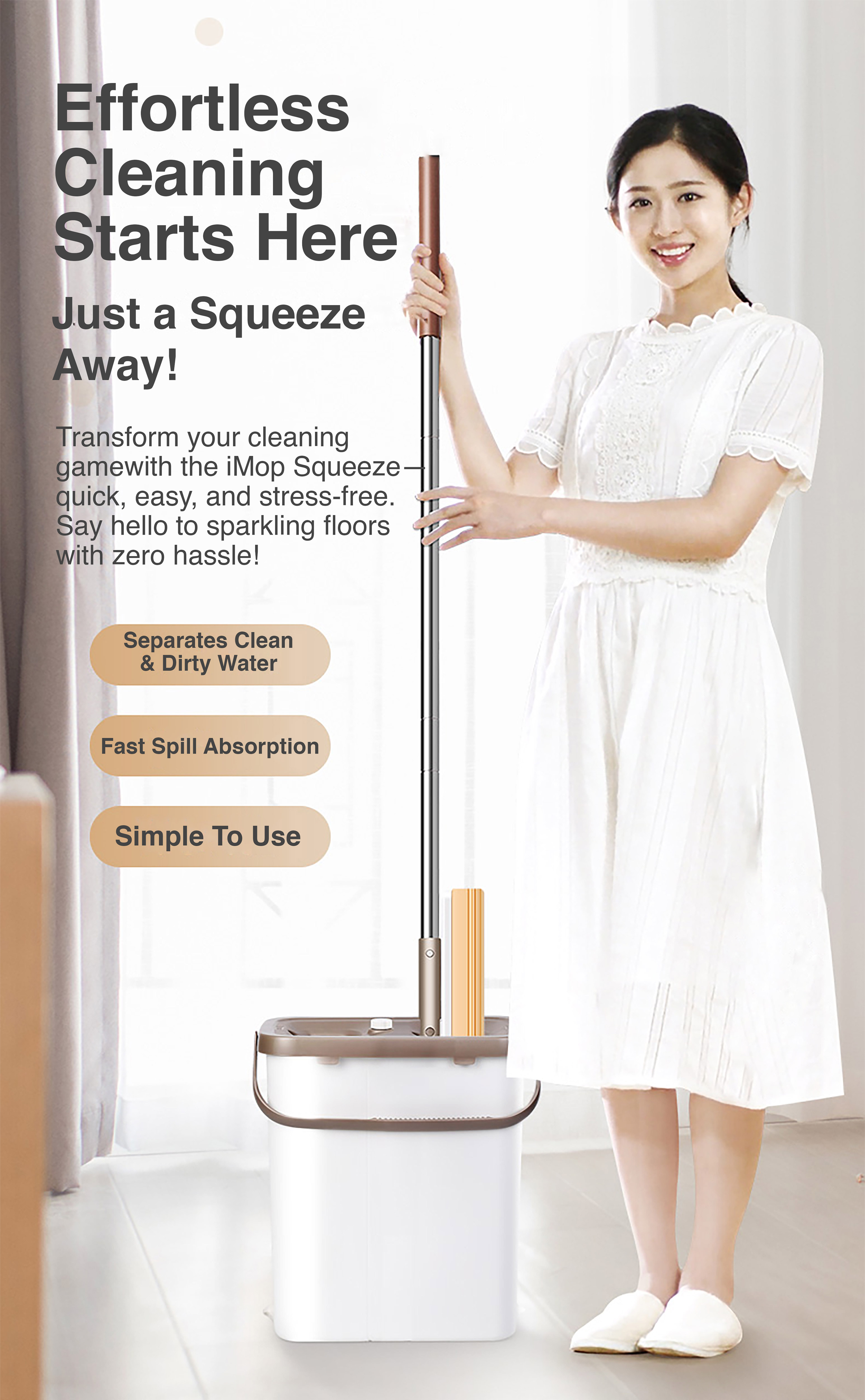 iMop Squeeze PVA Floor Mop Complete Set IMOP-S | Shopee Philippines