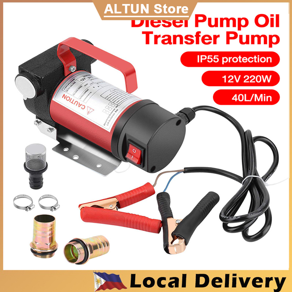 【COD】Diesel Pump Oil Transfer Pump 12v/24v Universal Electric Oil Pump ...