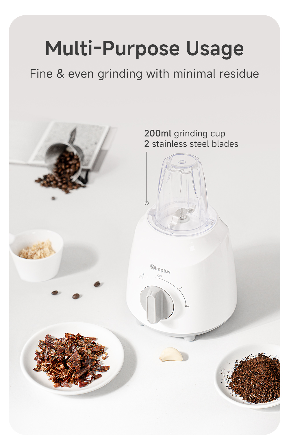 Simplus Blender 1.5L Multi-functional Juicer Blender Grinder Chopper ...