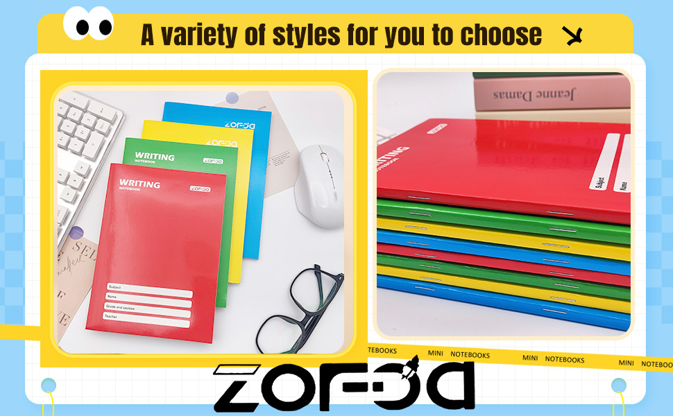 10PCS Composition notebook for kids notepad grade 1/2/3 School Supplies ...
