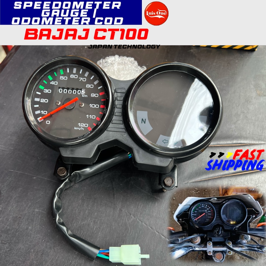 [Speedmeter] Bajaj Ct100 Speed Meter Gauge Assy Speedometer Odometer ...