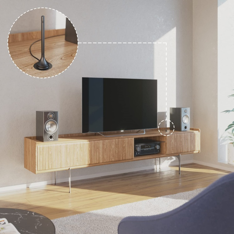 Tvplus-antenna Black Antenna 5M 10M 15M For TV Set-top Boxes Indoor ...