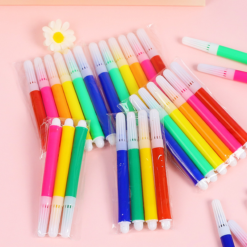 Mini Marker Pen Set 3/6/8/12 Colors Set Highlighters Painting Pens Kids ...