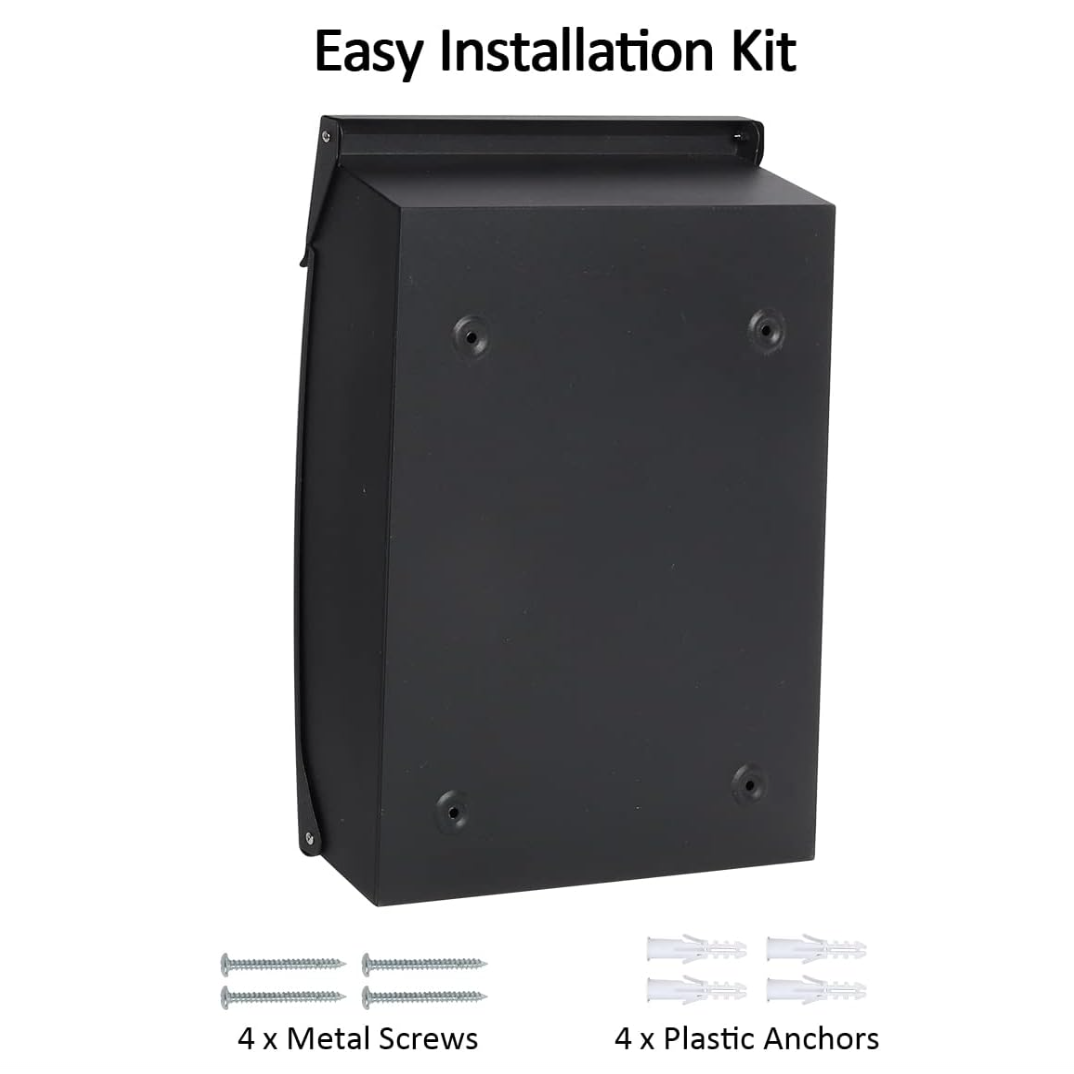 Manzan High Quality Stainless Letter Mailbox Post Box with Waterproof ...