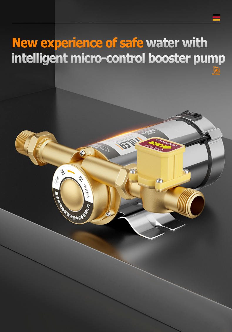 Water Booster Pump Home 220V 100W/150W/260W Automatic Home Shower ...