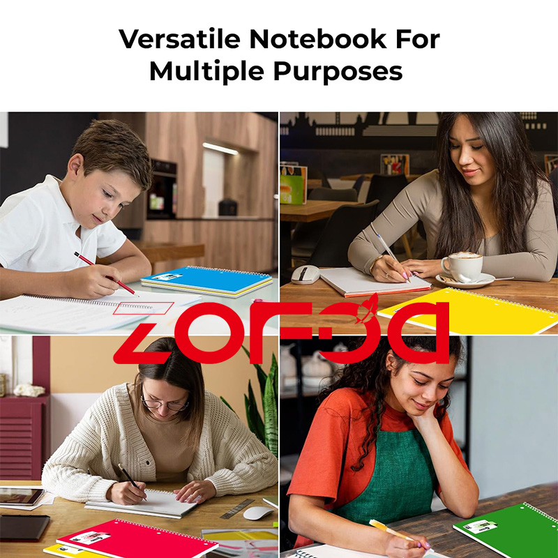ZOFDA Spiral notebook 80 Leaves A5 writing Composition notepad ...
