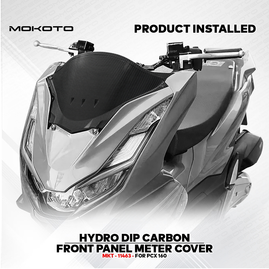 MOKOTO HONDA PCX 160 FRONT PANEL METER COVER CARBON FINISH FAIRING ABS ...