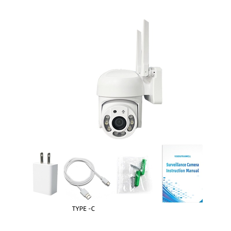V380 CCTV Camera HD Dual Lens Outdoor Waterproof Pan Tilt Motion ...