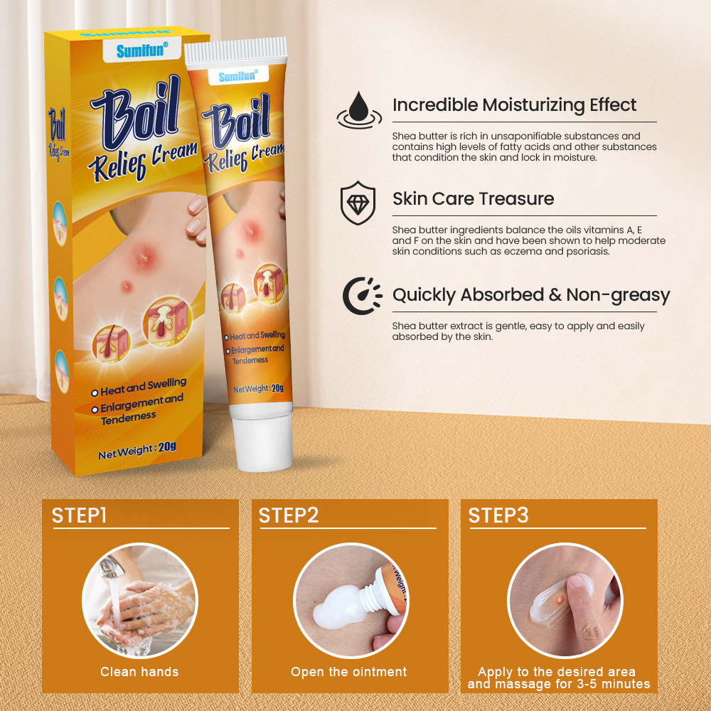 Boils Treatment Cream Relieve Suppurative Skin Abscesses Antibacterial ...
