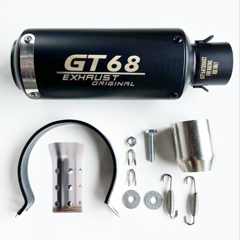 GT68 Universal 38-51mm Motorcycle Exhaust Pipe Locomotives Professional ...