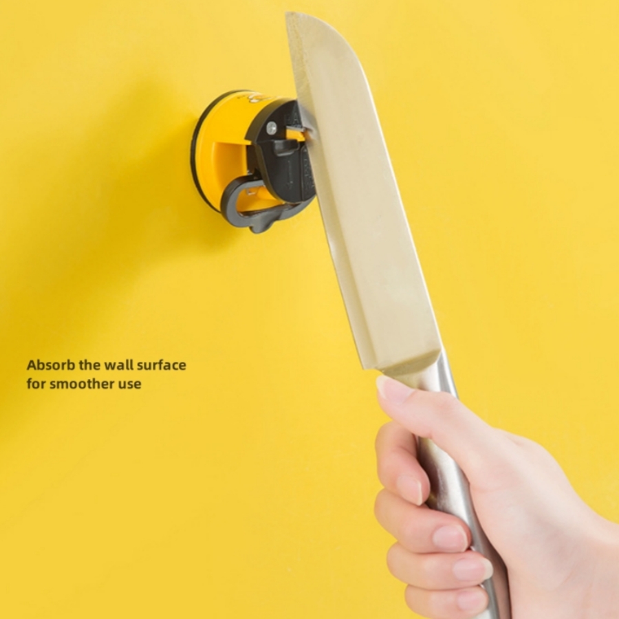 Small yellow duck suction cup household quick sharpener | Shopee ...