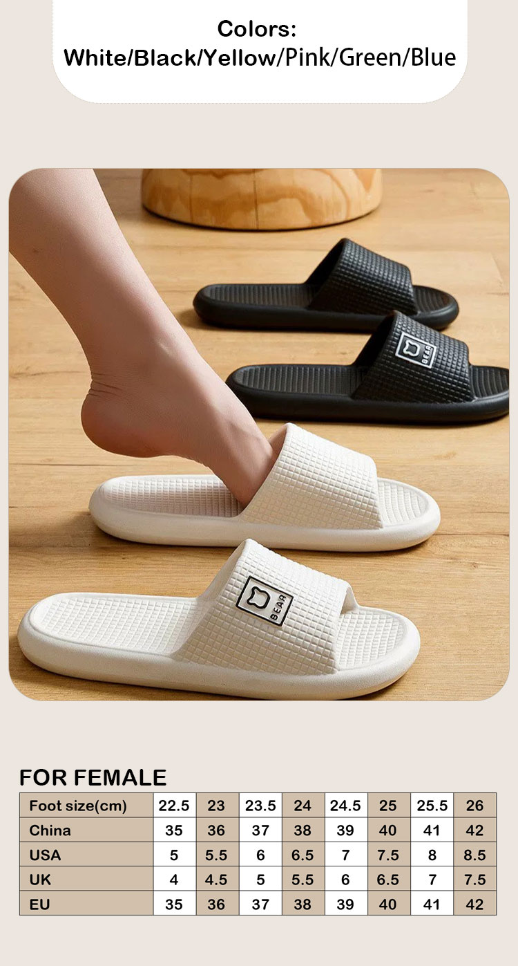 Indoor outdoor slippers for men women non slip bathroom house couple ...