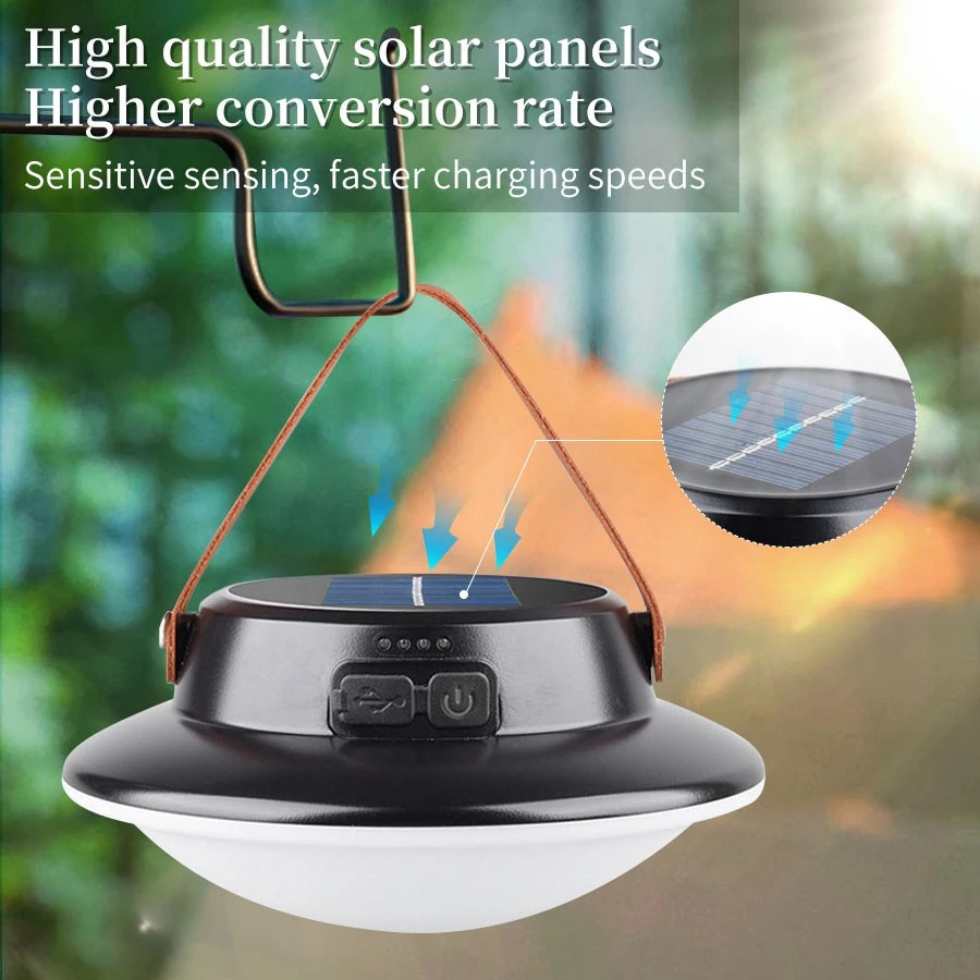 Portable Solar Light Rechargeable With Mobile Charger Emergency Light ...