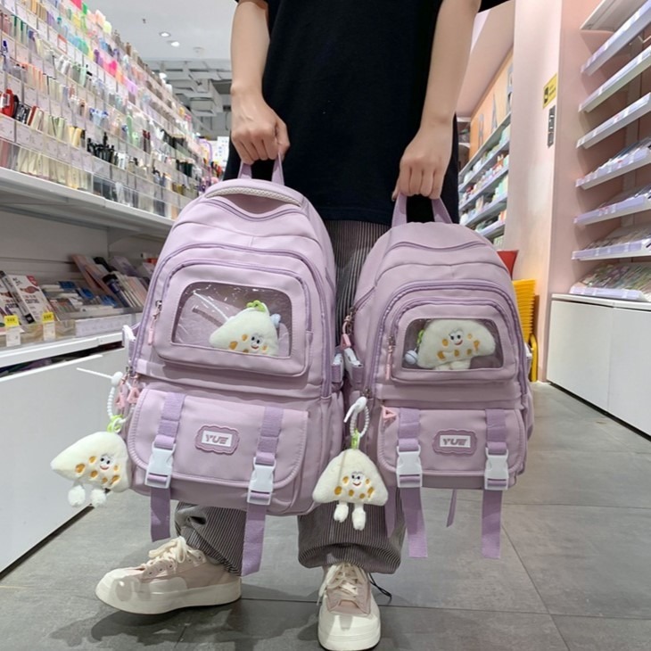 2025 New Korean Fashion Student Backpack Girls Simple Large Capacity ...