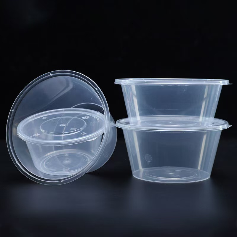 50Pcs Food Container Disposable Transparent Meal Box Lunch Box ...