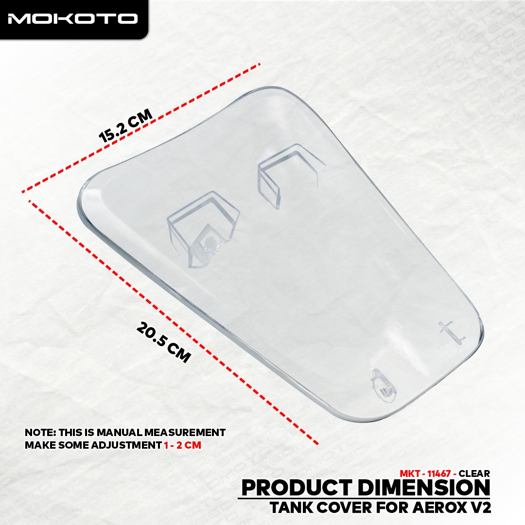 MOKOTO YAMAHA AEROX V2 TANK COVER CLEAR MKT- 11467 / SMOKE MKT-11468 ...