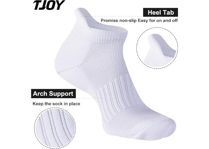 TJOY Ankle Athletic Socks Women, Performance Sports Running Socks Low ...