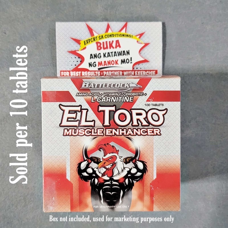 EL TORO MUSCLE ENHANCER VITAMINS (SOLD PER 10 TABLETS OR ISANG BANIG ...