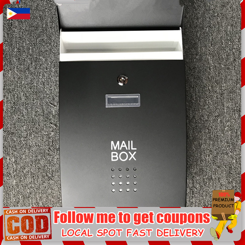 Manzan High Quality Stainless Letter Mailbox Post Box with Waterproof ...