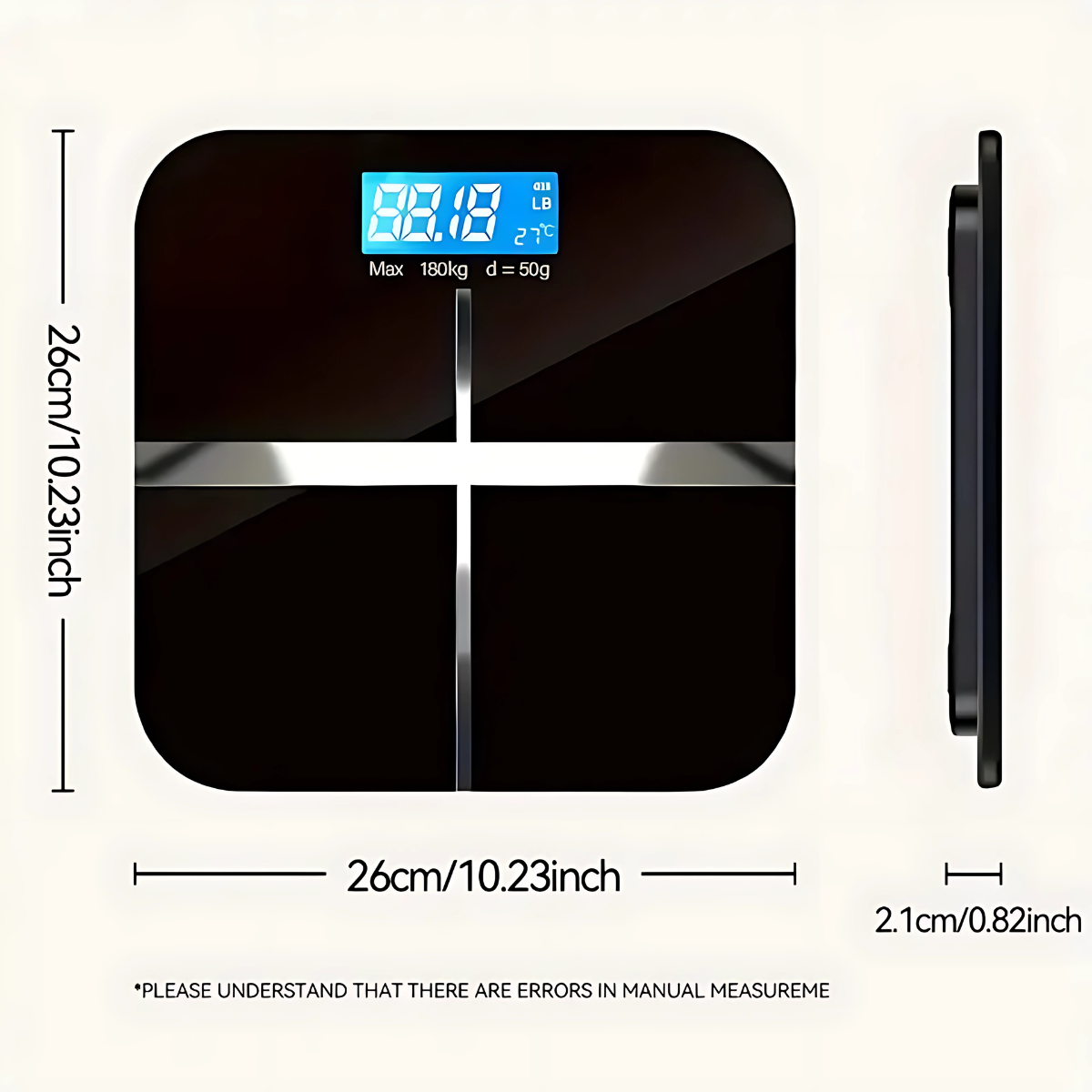 Cross Design Digital LCD Electronic Tempered Glass Bathroom Weighing ...