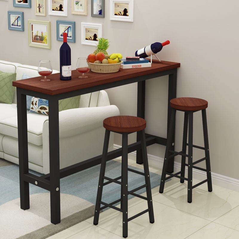 Mini Bar Table and Chairs Set 1 pc Bar Table and 2 pcs Bar Stool Bar ...