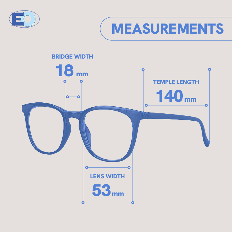 EO Herme Studio HS24906 Frame with Non-graded Free Multicoated Lens ...