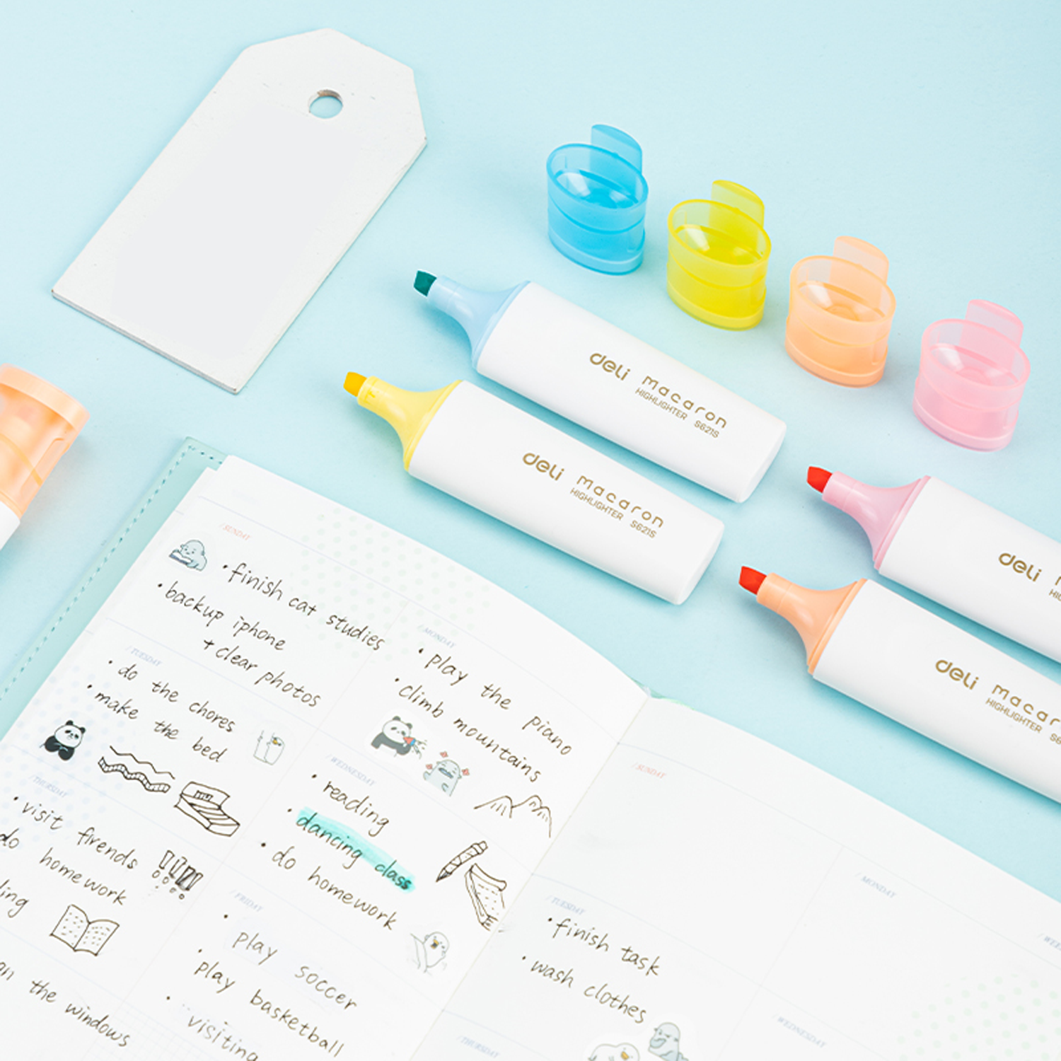 Deli S621S Macaron Highlighter Chisel Tip | Shopee Philippines