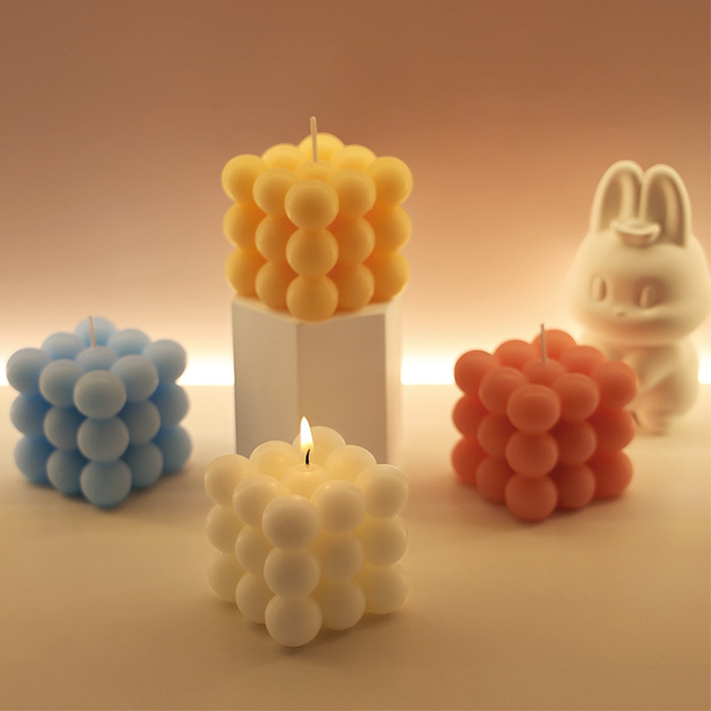 150g Pure soybean handmade candle Aesthetic Nordic Style Bubble Scented ...