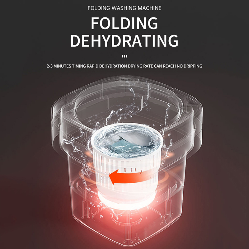 15L mini automatic folding washing machine two in one portable ...