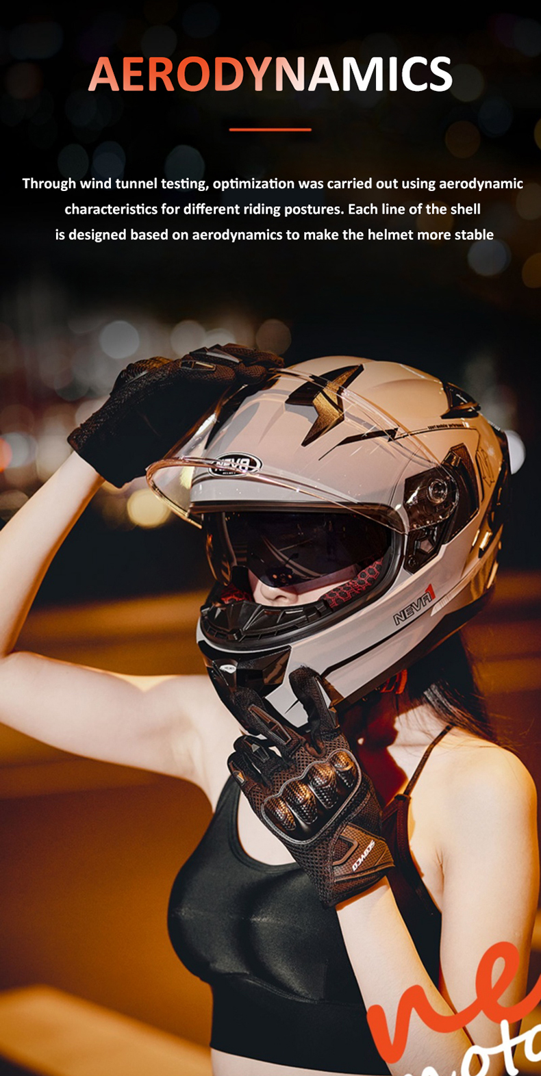 NEVA Abs material motorcycle full face helmet dual visor with icc ...