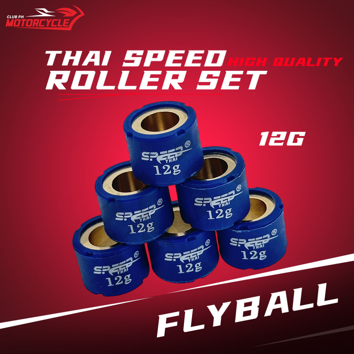 CLUB PH Motorcycle Speed Thai Roller Set / Flyball Made in Thailand ...