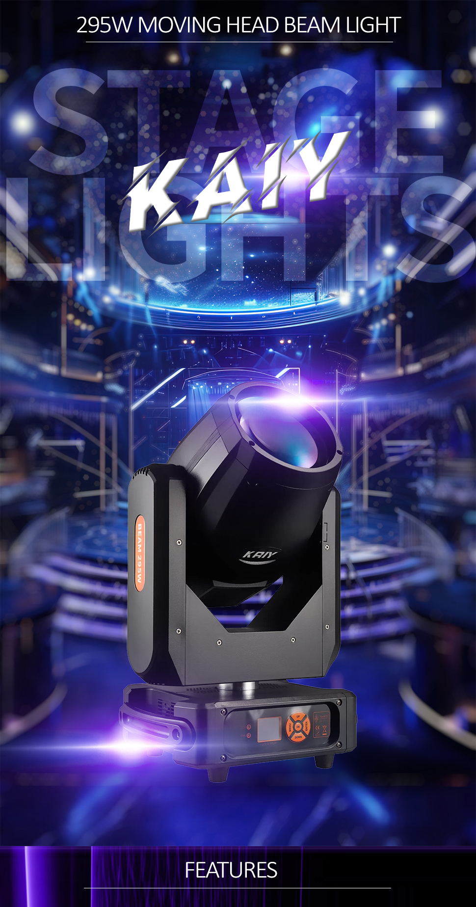Beam 295 Moving Head Light 14R With Hardcase Rainbow Effect For Wedding ...