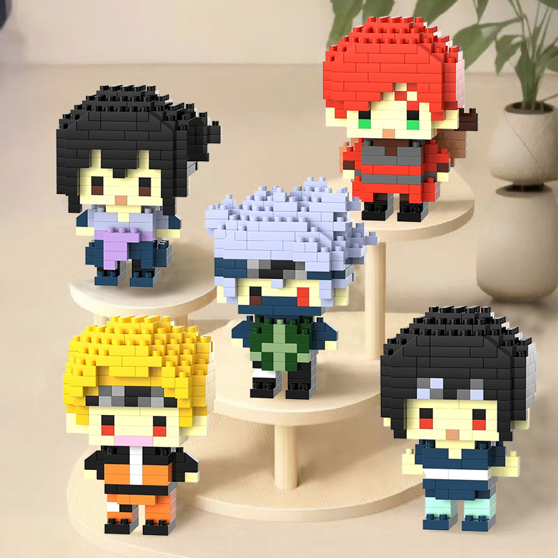 【DUZ】Naruto Building Blocks Anime Characters Cute Kid's Toys Kakashi ...