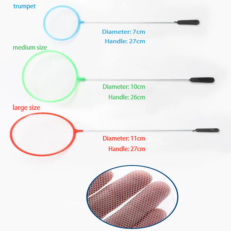 Shrimp Net and Fish Net Aquarium Colorful Round Fish Net for Daphnia ...