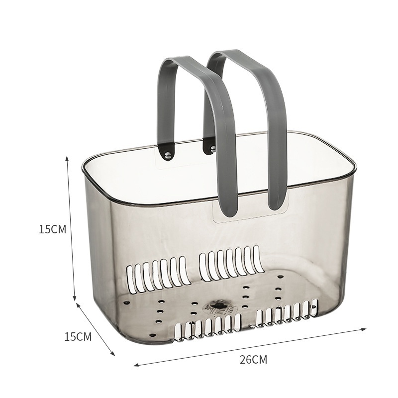 Portable Sundry Storage Basket Simple Style Shower Plastic Storage ...