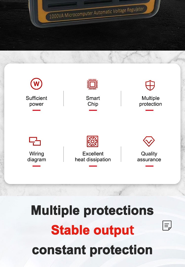 AVR Automatic Voltage Regulator SVR-3000VA/2500VA/2000VA/1500VA/1000VA ...