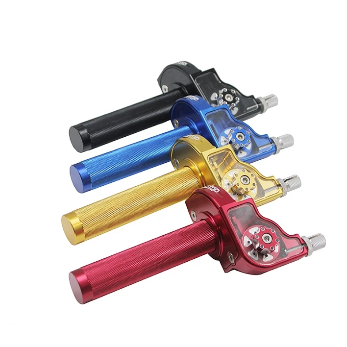 Motorcycle Throttle Twist Grips 22mm CNC Aluminum Grip With Cable ...