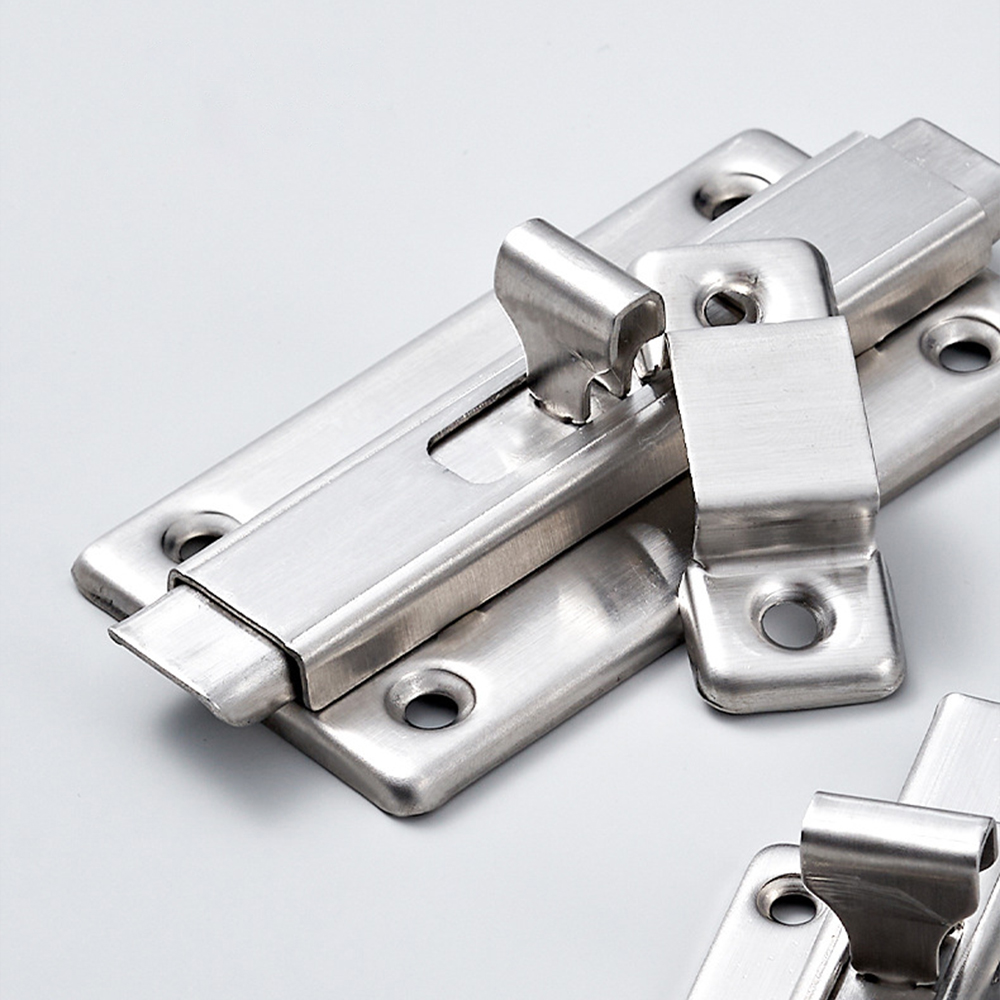 2/3/4 Inches Stainless Steel Door Latch Double-ended Sliding Door Lock ...