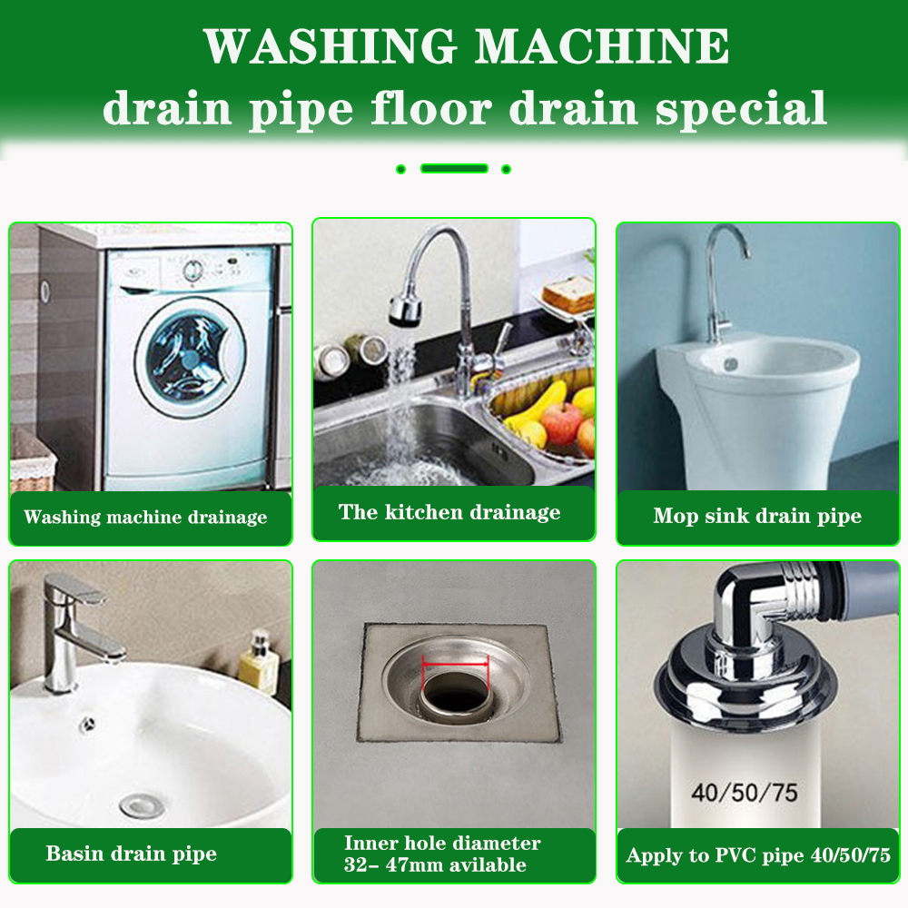Sewer Deodorant Anti-overflow Device Washing Machine Floor Drain Toilet ...
