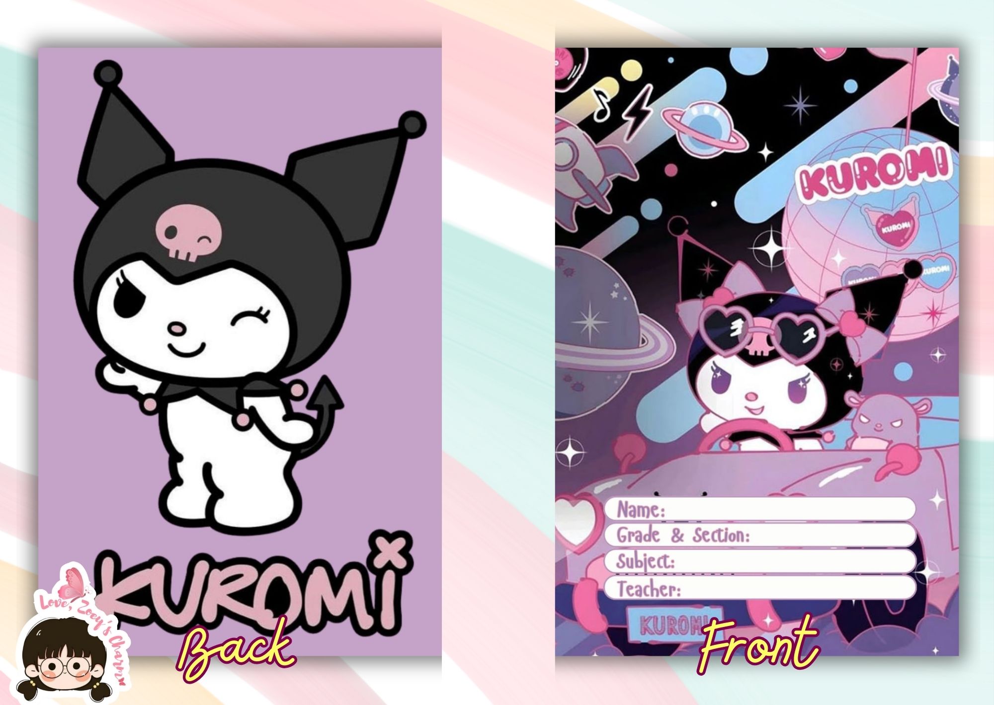 KUROMI STAPLED NOTEBOOK WRITING AND COMPOSITION | Shopee Philippines