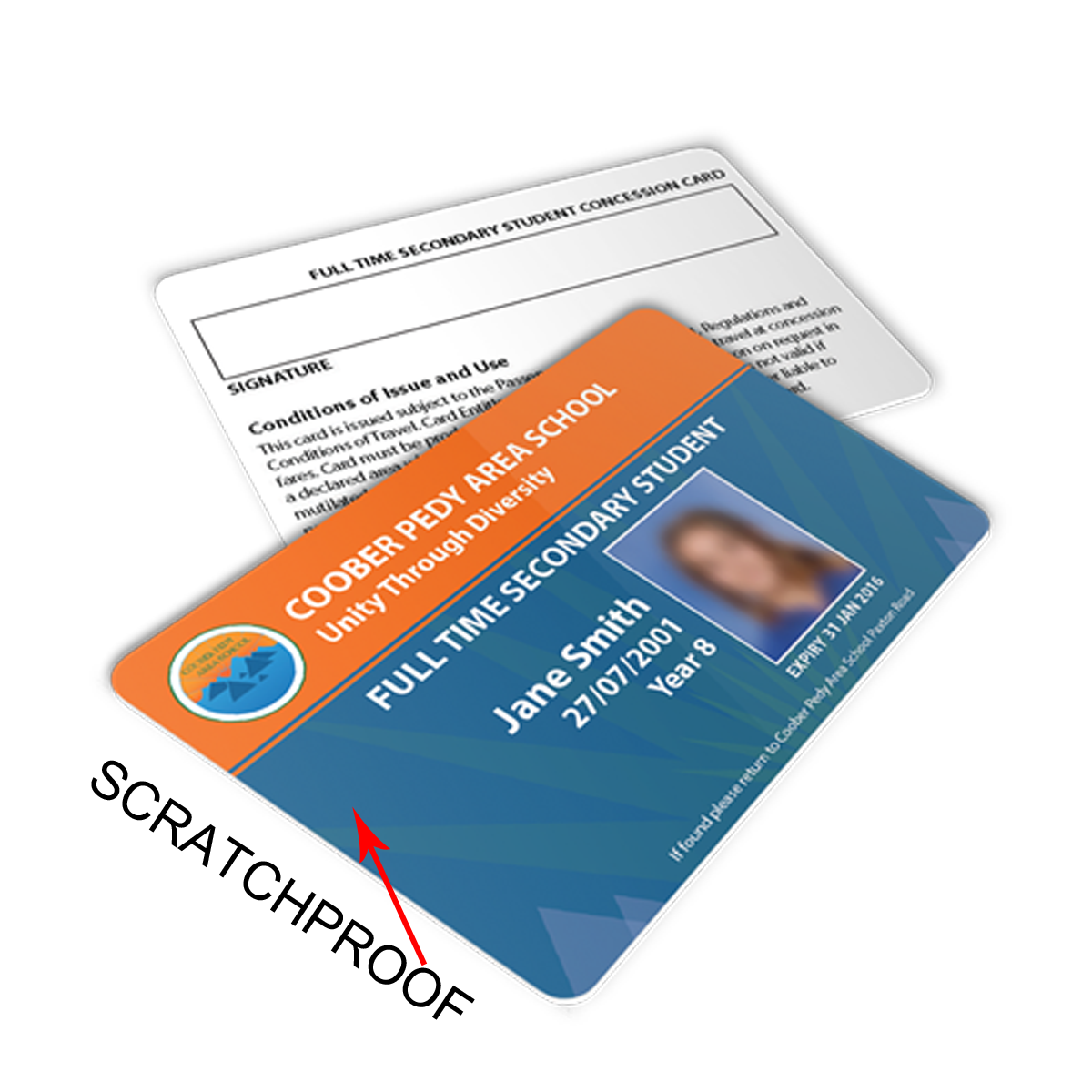 PVC ID Card ATM size or 3.38x2.14 inches School ID Company ID Suki Card ...