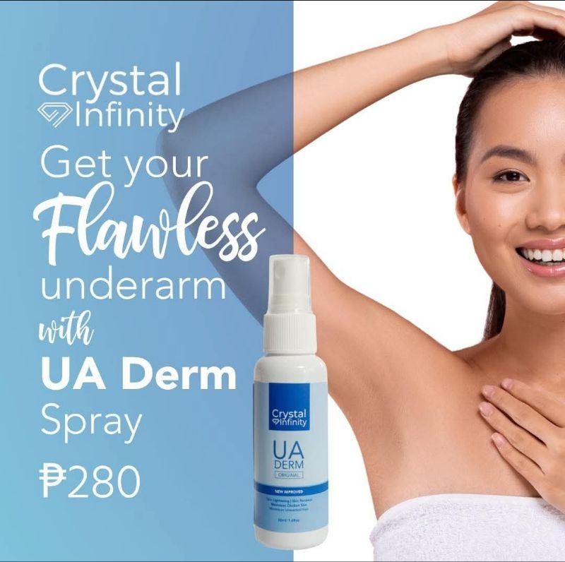 Crystal Infinity UA DERM Whitening Deo Spray Underarm Whitening ...