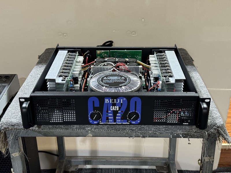 PADON CA20 Professional amplifier, two channels, 1200W high-power 8 ohms, audio amplifier ...