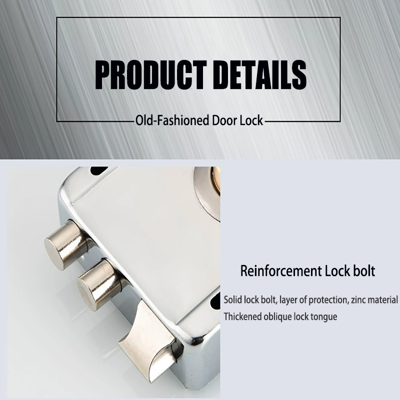 Stainless Steel Main Door Lock Set Strong Deadbolt Gate Lock Universal ...