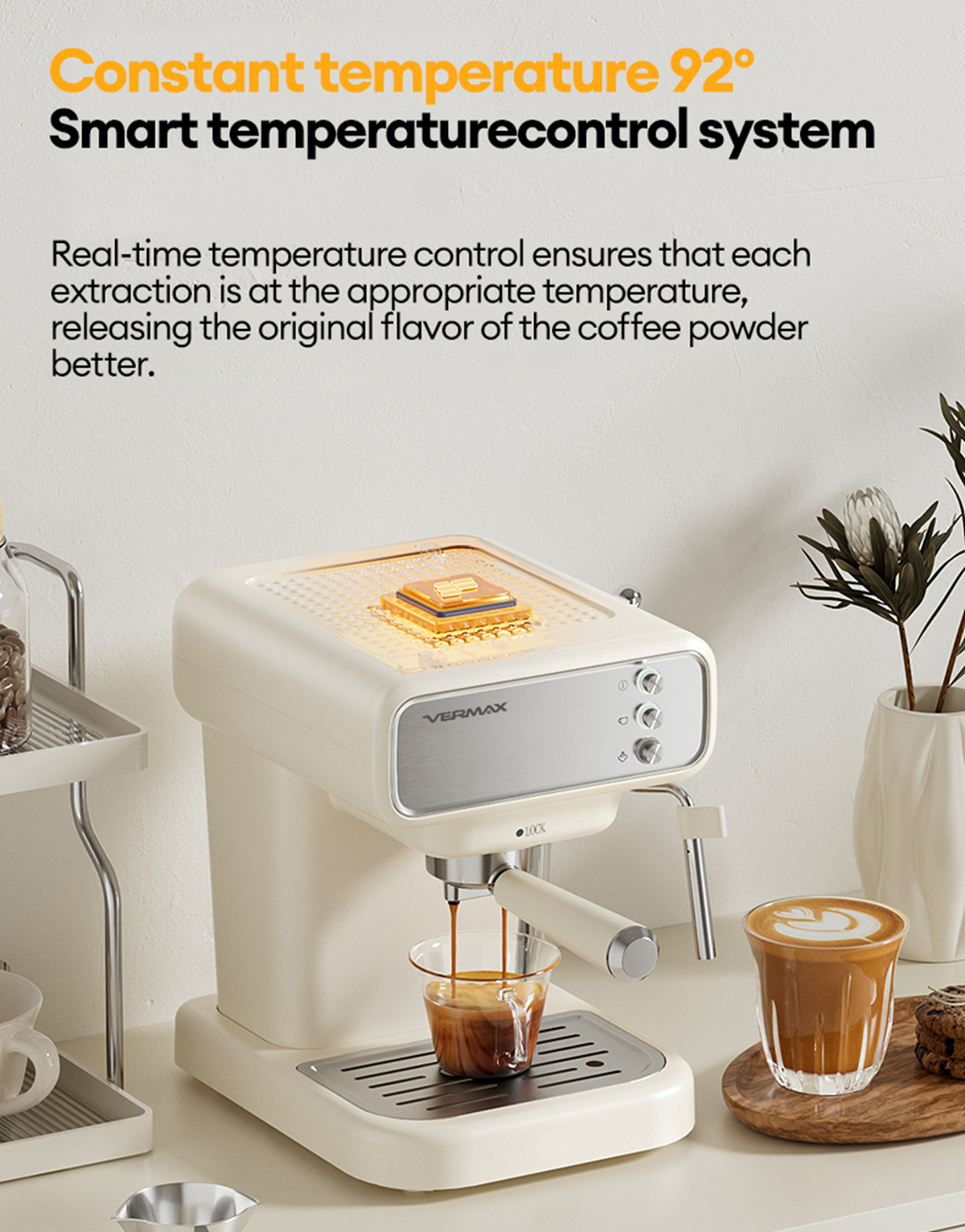 Vermax Smart Fully Automatic Espresso Coffee Maker Machine Expresso ...