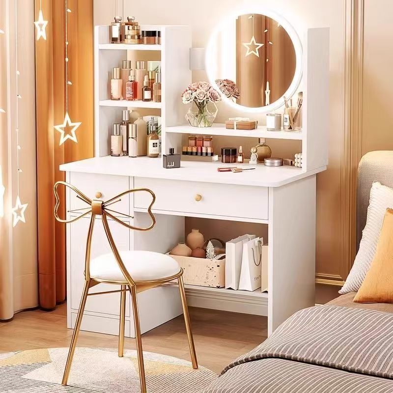 Dressing Table with LED Light Vanity Mirror Vanity Table Bedroom Vanity ...