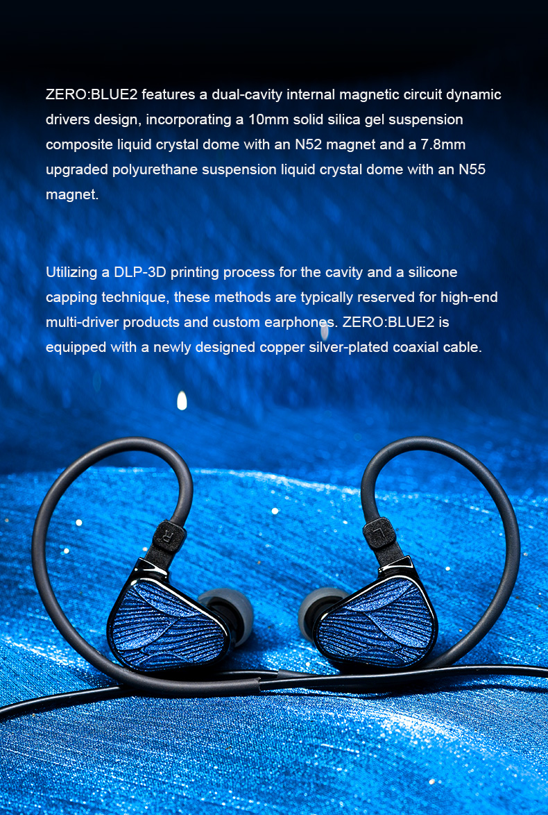 Truthear x Crinacle Zero:BLUE 2 II Dual Dynamic Driver IEM Wired HiFi ...